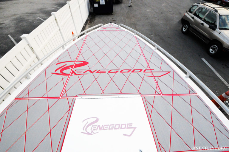 Renegade Center Console Custom SeaDek®, Acrylic Panels, Electronics ...