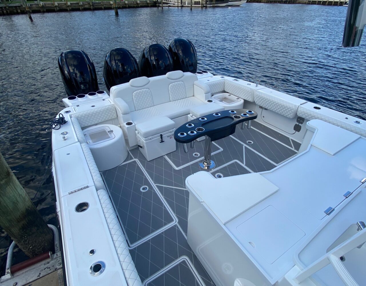 Invincible Boat with Custom SeaDek® Installed – Florida Marine Customs